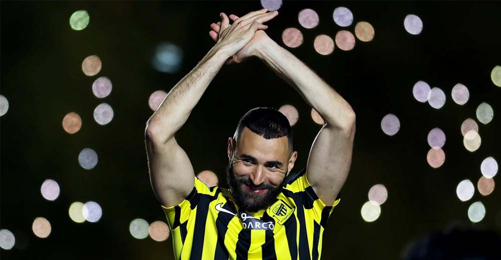 ខ្សែប្រយុទ្ធ Karim Benzema បង្ហាញខ្លួនជាកីឡាករ Al-Ittihad ...